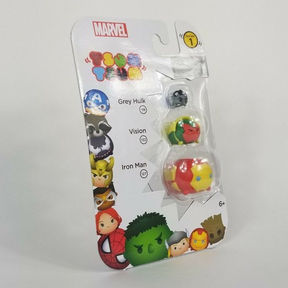 Marvel | Toys | Marvel Tsum Tsum 3 Pack Series Grey Hulk Vision Iron ...